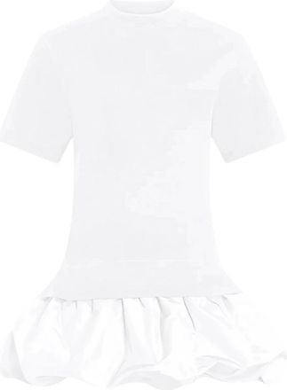 Patou Femme, Robes, Blanc, Taille: 40 FR Mix Faille T Dress