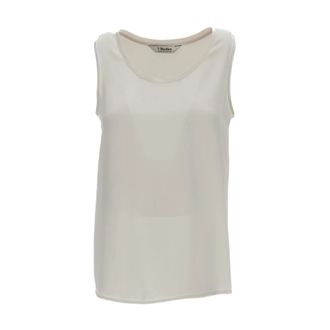 Max Mara Satin Top - - Tops - Damen - Beige - XS