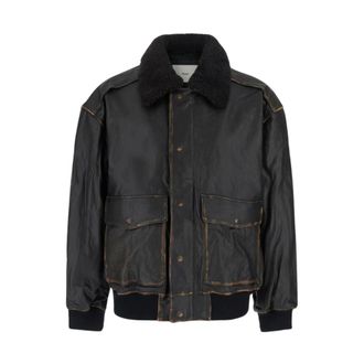 Dunst Drizzler Leather Jacket - Homme - Vestes - Noir - Taille: XL