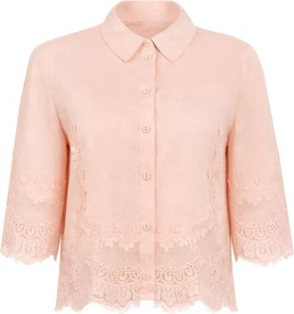 Twinset Femme, Blouses et Chemises, Rose, Taille: 40 FR Chemise