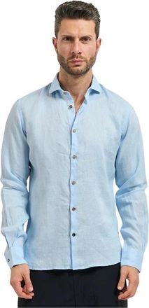 Yes-Zee YES Zee, Homme, Chemises, Bleu, Taille: S Chemise en lin