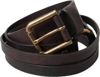 Dolce & Gabbana Femme, Accessoires, Brun, Taille: ONE Size Leather Belt