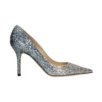 Jimmy Choo London Femme, Chaussures, Gris, Taille: 39 EU Escarpins &agrave; talons hauts en plastique