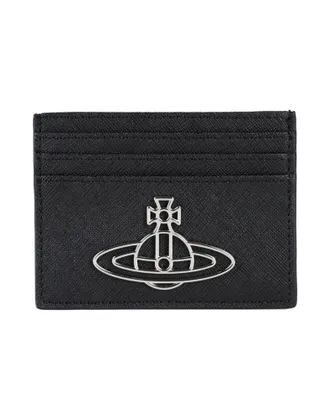 Vivienne Westwood SAFFIANO THIN LINE ORB CARD HOLDER