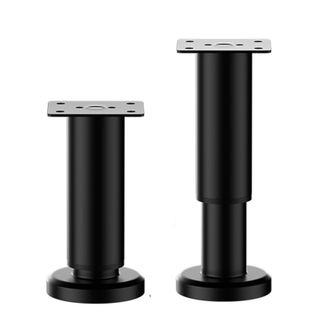Generic 4 St&uuml;ck verstellbare Bettbeine, 18-30 cm (7,09-11,81 Zoll) M&ouml;belf&uuml;&szlig;e, Ersatzf&uuml;&szlig;e aus Metall for Sofas(Schwarz)