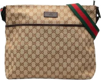 Gucci unisex, Pre-owned, Brun, Taille: ONE Size Sac Bandouli&egrave;re Vintage Pre-owned