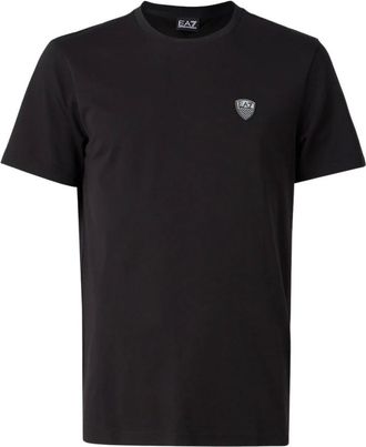 Emporio Armani Emporio Armani Ea7, Homme, Tops, Noir, Taille: 2XL T-shirt &agrave; Col Rond