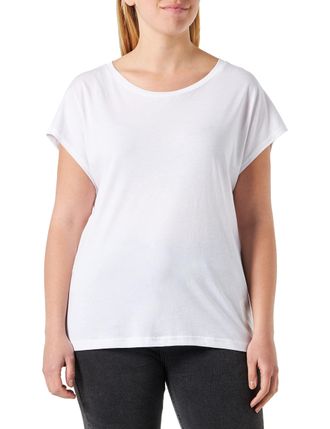 Replay Damen W3795a T-Shirt, 001 White, XS