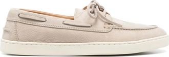 Henderson Homme, Chaussures, Gris, Taille: 42 1/2 EU Chaussures de Yatch en Daim pour Homme