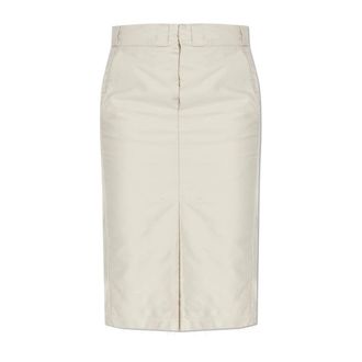 Maison Margiela Baumwollrock mit Vintage-Effekt - - Skirts - Damen - Beige - S