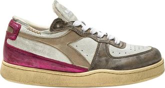 Diadora Homme, Chaussures, Multicolore, Taille: 38 EU MI Basket Row Cut Metal Pigskin Used WN