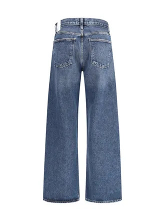 A Gold E Womens Straight Jeans Short Wave Cotton