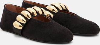 Alaia Alaïa Ballerines en daim à ornements