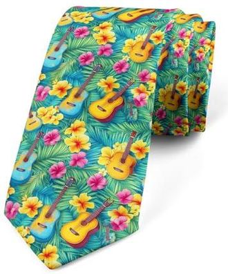 Generic Cravate Vert Jaune Bleu Roses Tendance Necktie &Eacute;l&eacute;gant Cravates Homme Pour L&Eacute;cole F&ecirc;te Accessoires