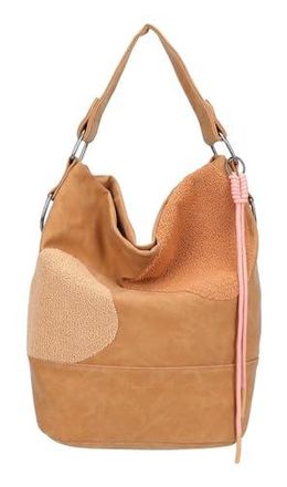 Fritzi Aus Preußen Fritzi aus Preußen sac à épaule Olga Limited Happy Flocked Heritage Soft Chestnut Hobo Bag Brown marron clair