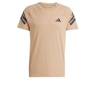adidas Mens T-Shirt Icon 3 Bandes, Warm Sandstone/Black, 2XL