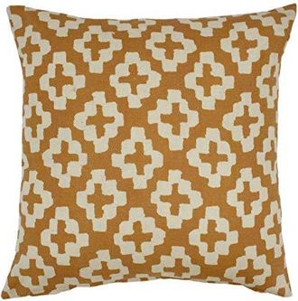 furn. Nomi Kissen mit Polyester-Füllung, senffarben, 45 x 45 cm