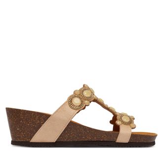 Scholl Pantoletten Scholl Zanzibar T-Bar MF00809 Beige