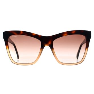 Max Mara Cat Eye Damen Havanna Fade Braun Farbverlauf MM0008 Logo2