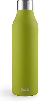 Ibili Thermokanne mit Doppelwand Olive, 500 ml, Edelstahl 18/10, wiederverwendbar, zufällige Farbe