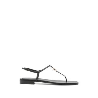 Gucci GG Marmont Ledersandalen - - Shoes - Damen - Schwarzk - 37 EU