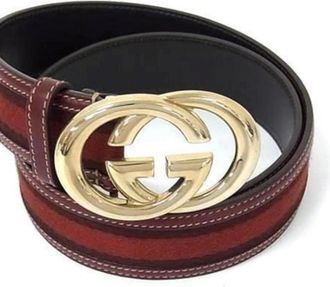Gucci unisex, Pre-owned, Brun, Taille: ONE Size Ceinture en toile Pre-owned