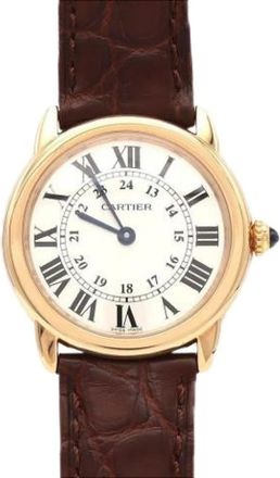 Cartier Montre Ronde Solo Small Pre-owned - Femme - Pre-owned - Blanc - Taille: ONE Size