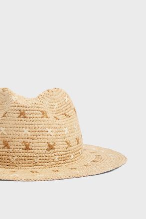 Gerard Darel Chapeau &agrave; motif bicolore - OPHELIE - Naturel