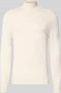 Mc Neal Slim Fit Rollkragenpullover aus Viskose-Mix