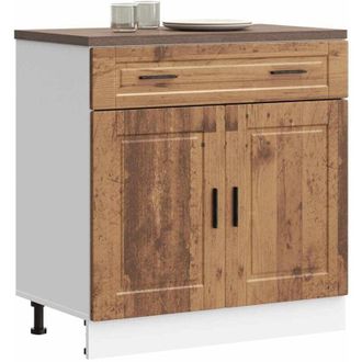 vidaXL Vidaxl - Armoire de cuisine Porto vieux bois bois ding&eacute;nierie