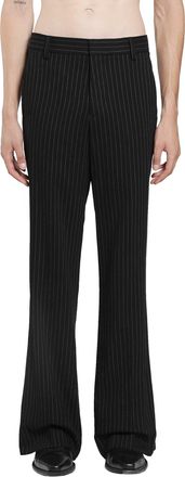 Ann Demeulemeester Stefan Chalk Stripe Flared Trousers