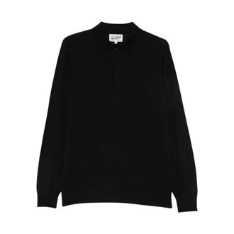 MC2 Saint Barth Polo en maille Alfie - Homme - Tops - Noir - Taille: M