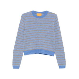 Guest In Residence Pull Pebble Stripe - Femme - Pulls - Bleu - Taille: 42 FR