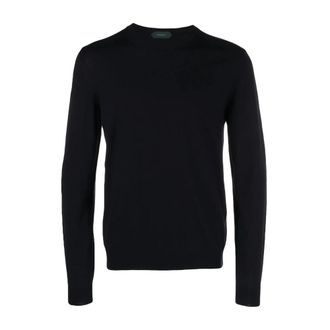 Zanone Blaue Pullover f&uuml;r M&auml;nner - - Knitwear - Herren - Blau - 3XL
