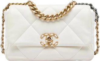 Chanel Pre-owned Medium 19 Flap Bag - - Pre-owned - Damen - Wei&szlig; - ONE SIZE