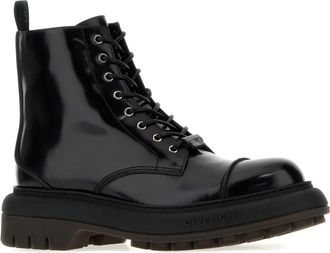 Givenchy Mens New Casual Lace-Up Boots Black Stivali