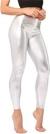 Generic Legging en cuir synth&eacute;tique mat pour femme - Legging de sport tendance sexy en cuir - Collants pour femme - Pour le yoga, le fitness, lext&eacute;rieur, les 