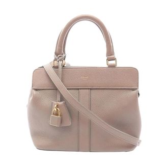 Celine Pre-owned Leder Henkeltasche mit Schloss-Detail - - Pre-owned - Damen - Braun - ONE SIZE