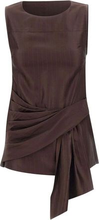 Loulou Studio Femme, Tops, Brun, Taille: 42 FR Fonda Top