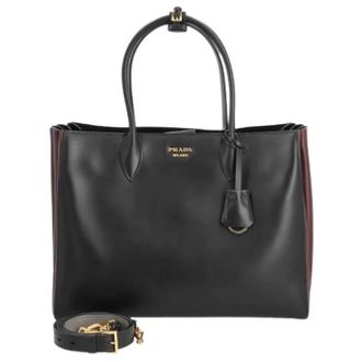 Prada Sac fourre-tout Biblioth&egrave;que Pre-owned - Femme - Pre-owned - Noir - Taille: ONE Size