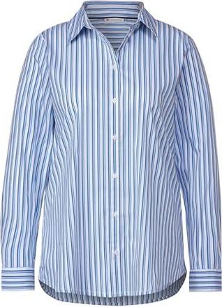 Street One Ltd QR Striped Business Blouse T-Shirt, Blanc, 42 Femme