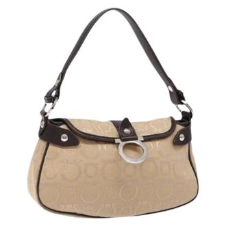 Ferragamo Pre-owned Canvas Handtaschen - - Pre-owned - Damen - Beige - ONE SIZE