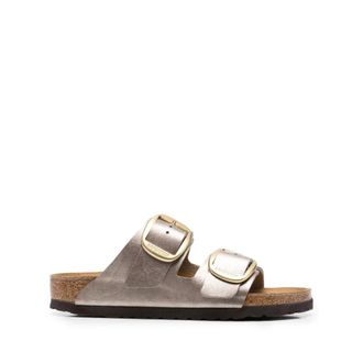 Birkenstock Femme, Chaussures, Beige, Taille: 40 EU Sandales M&eacute;talliques &agrave; Grosse Boucle
