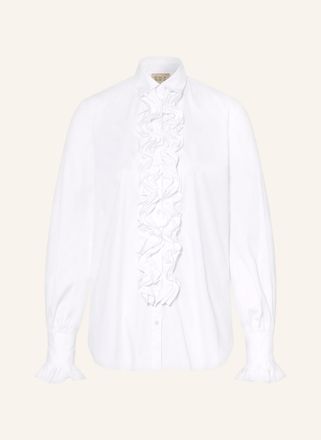 &Eacute;manou &Eacute;manou Hemdbluse Mit R&uuml;schen weiss