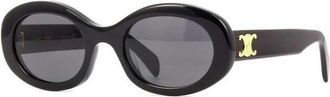 Celine Triomphe Oval Sonnenbrille - - Accessories - Damen - Schwarzk - 52 MM
