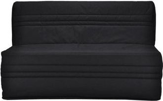 Les Tendances Les Tendances - joe Banquette bz 3 places - Tissu noir - Contemporain - l 143 x p 97 cm