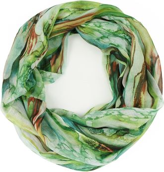 Glamexx24 Loop Schlauchschal für Damen, Farbverlauf Sommer Loop Rundschal Leichter Verlauf Regenbogen Sommerlicher Schal