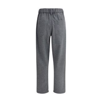 Brunello Cucinelli Wool M&eacute;lange Trousers - Gray