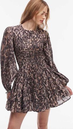 AllSaints Chia - Kleid in Goldbraun-Brown