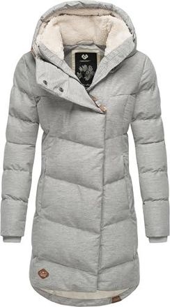 Ragwear Manteau dhiver imperm&eacute;able pour femme, long, chaud, matelass&eacute; avec capuche Pavla Intl Taille XS-6XL, XL